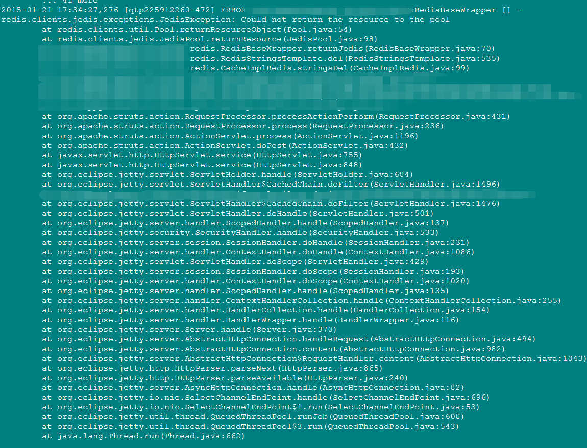 Redis 异常,could Not Return The Resource To The Pool大数据 Csdn问答