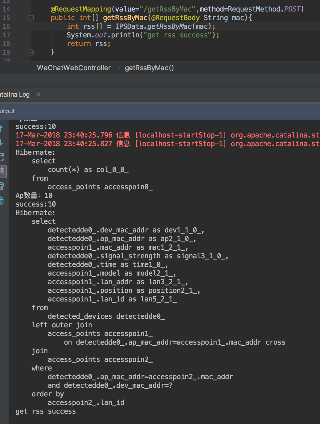 Hibernate连接查询方法,junit测试通过,但控制器内调用查询不到结果java Csdn问答