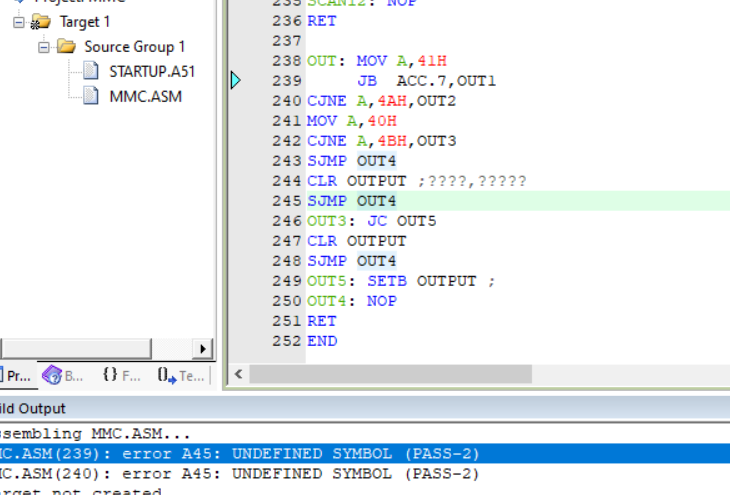 Error A45 Undefined Symbol Pass 2编程语言 Csdn问答