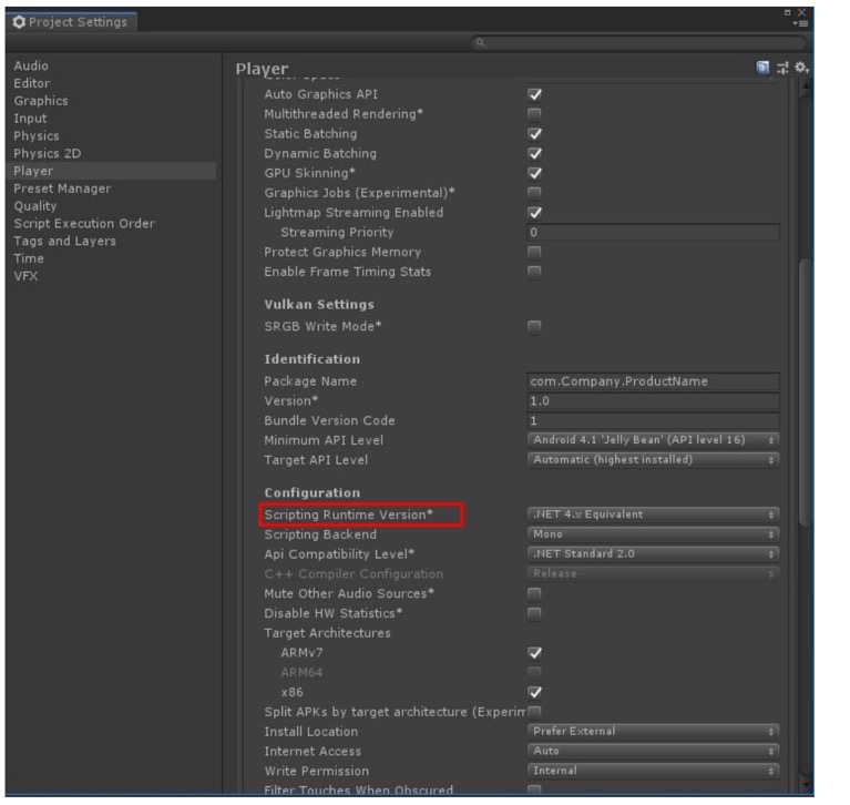 Unity 找不到修改script Runtime Version的选项;201947f1版本微软技术 Csdn问答