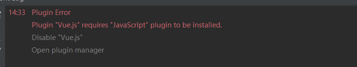 Idea 在安装vuejs插件时出现plugin Vuejs Requires Javascript Plugin To Be Installedjava Csdn问答